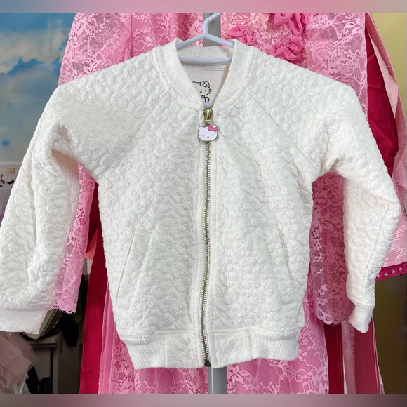 Hello Kitty | Jackets & Coats | Hello Kitty White Jacket With Charm 5 ...